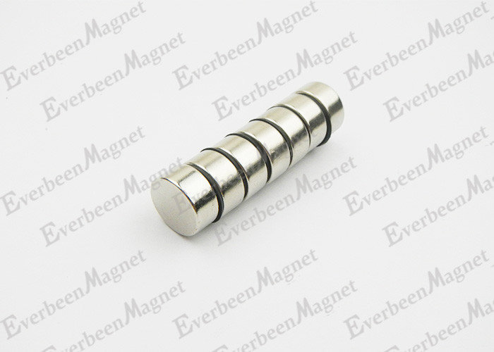 Strong Disc Permanent Neodymium Magnets Dia 15 mm * 7 mm Thickness Silver Colour