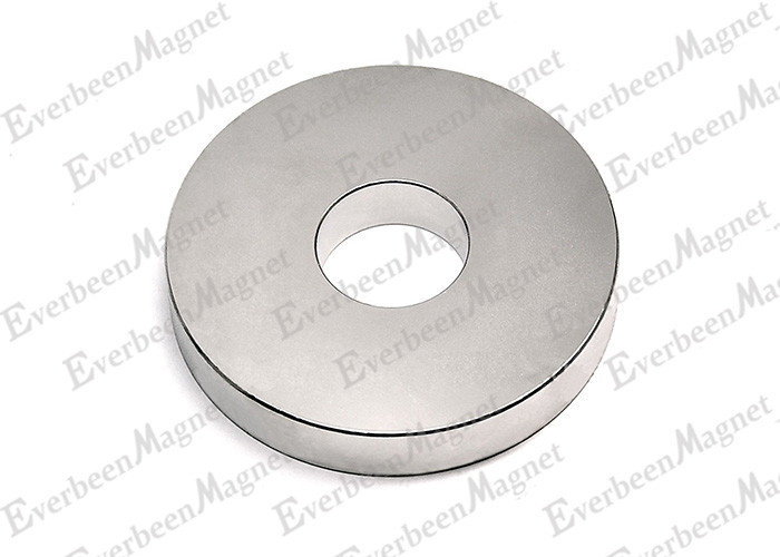 Strong Rare Earth Ring Magnets 7/8" od x 1/4" id x 1/4" thick Axially Magnetized NiCuNi Coated
