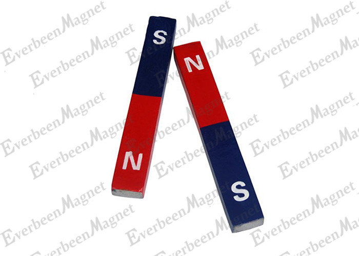 Alnico Bar Magnet 180 mm Length Painted Red and Blue Color for Education science