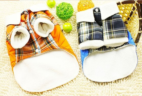 Personalized Europe style Blue Cotton Dog Costume Coat For Large Dogs For PET Warmly / Autumn clothes