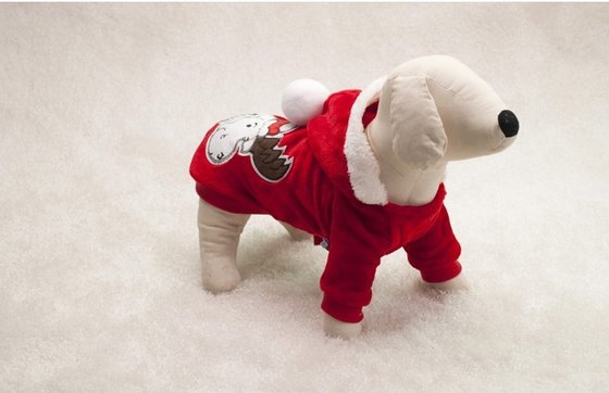 Personalized Luxury Comfortable Red Hooded Sweatshirt XS S M L XXL For Dogs , Cat