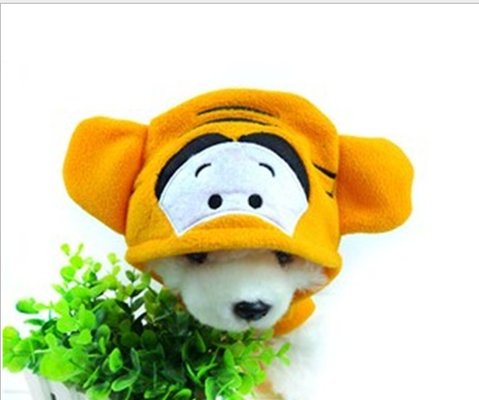 Personalized Tiger Costume For Dogs Pomeranians , Chihuahua Cotton Clothes Customized