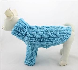 Winter Pet Long Sleeve Dog Turtleneck Sweater Hand Knitting Labrador Apparel
