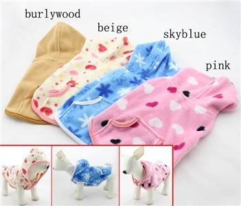 Ladies Pet XXL , XXS puppy clothes Fleece Dog Hoodie Winter Coats for Chihuahua
