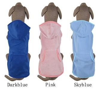 Short sleeves dog hoodie winter coats pet dachshund clothing L - XS