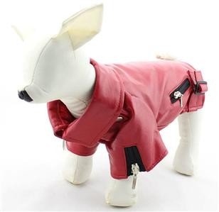 Pet Clothing Dog Leather Jackets Blank Style Dog Jacket For Whippet , Harrier