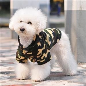 Dog Clothing For winter Dog Coat Coats Camo Army Fleece Hoodie Pet clothing COOL