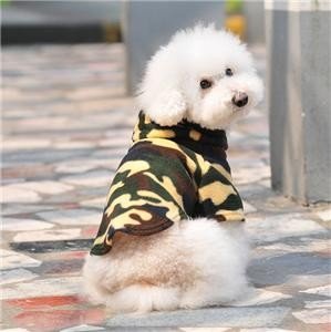 Dog Clothing For winter Dog Coat Coats Camo Army Fleece Hoodie Pet clothing COOL