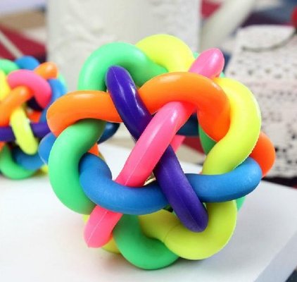Colorful ball toy , Pet dog toys for german shepherds 6.5cm , 8.5cm