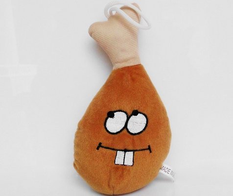 Plastic doggie toy pet chew dog toy drumstick with Logo Printing