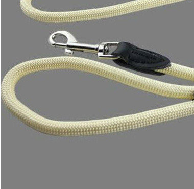 2.66m genuine round leather harness lead leash lightweight for dog