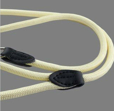2.66m genuine round leather harness lead leash lightweight for dog