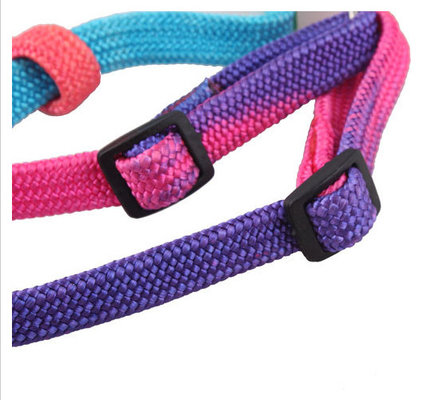 Lovely Leather Braided Rope Dog Leash For Dog / Cat With Adjustable Size