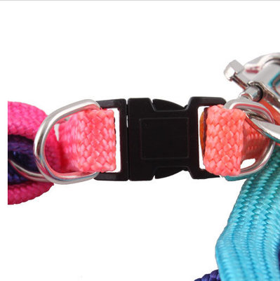 Lovely Leather Braided Rope Dog Leash For Dog / Cat With Adjustable Size