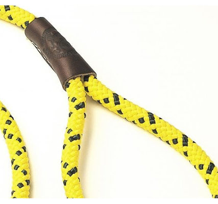 Yellow Mendota Slip Rope Dog Leash 6ft X 1/2in , Customized For Small Dog Harness