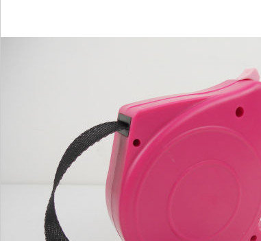 Durable pink braided rope dog leash  / heavy duty retractable dog leash