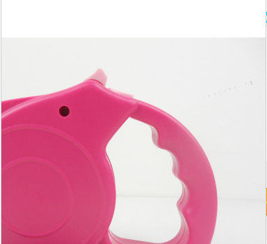 Durable pink braided rope dog leash  / heavy duty retractable dog leash