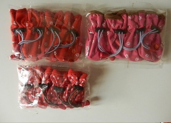 Slip Waterproof PET Dog Shoes for big small dogs with soft suede