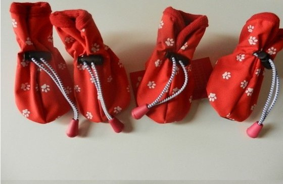 Slip Waterproof PET Dog Shoes for big small dogs with soft suede