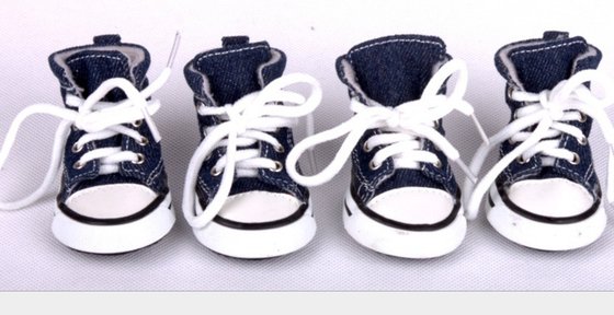 OEM Darkbrown fabric casual pet dog shoes / Comfortable Handsome Dog boots