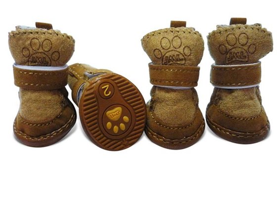 Winter Cotton PET Dog Shoes , Eco friendly Dog grooming boots