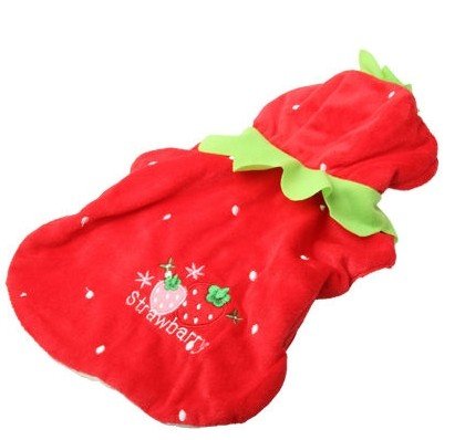 Holiday Red Small Dog Christmas Dress Apparel Pet Clothes For Poodle
