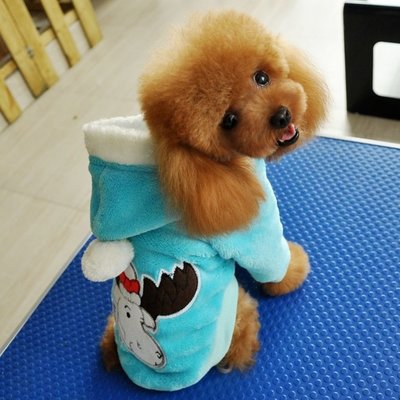 Custom made Cotton and polyester Christmas dog clothes costume for Poodles