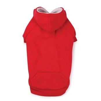 Fleece Lined Dog Hoodie by Zack & Zoey - Tomato Red border collie clothes Customize