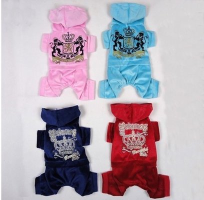 Custom Light Blue Dog Clothes Juicy Velour Black Hoodie with Tie Strings for Maltese