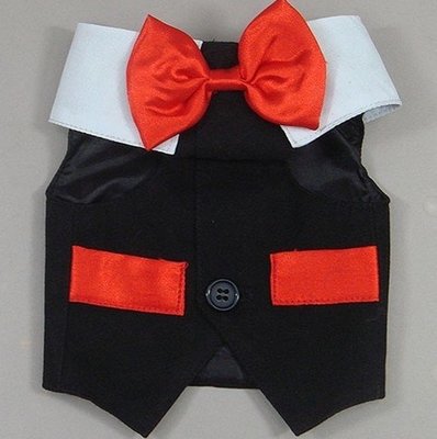 Eco-Friendly wedding Doggie Tuxedo Costume Elegant dog suit cotton for chihuahua