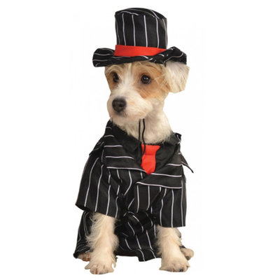 X Large Doggie Tuxedo Costume Jacket with tie , hat for dog pet