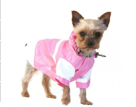 Spring , Summer Puppy Rain Coat / Dog Raincoat l Size For Pekingese , Pug