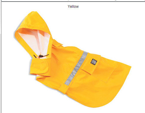 Bullmastiff Nylon Seattle Slicker Dog Raincoat Yellow color for large dogs