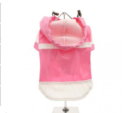 Durable Pekingese , Minature Schnauzer dog raincoat PU material M size clothes