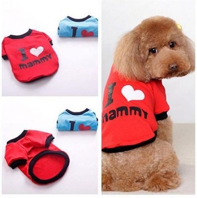 Comfortable cotton personalized dog clothes for small dogs