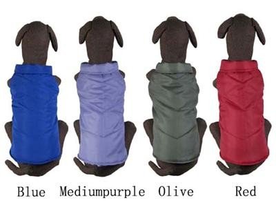 Large Warmest Winter Dog Coats For Dobermans Puffer Quilted Vest Blue color