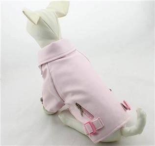 Pet Clothing Dog Leather Jackets Blank Style Dog Jacket For Whippet , Harrier