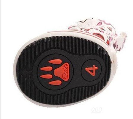Canvas Winter PET Dog Shoes For decoration , Warm indoor dog shoes
