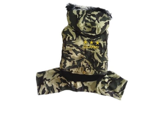 Waterproof medium camouflage dog coat puppy clothes for chihuahuas XS XX