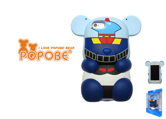 Shockproof Blue 4.7 Inch Toy Bear Iphone 6 3D Cases Fashionable