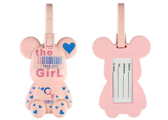 Novelty POPOBE Bear Gift Luggage Tags , 5 inch Customized Luggage Tags