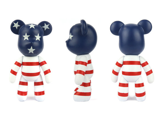 3-Inch / 8.2CM  Christmas Gift Soft Plastic Cute Bear Toys Decorate Desk