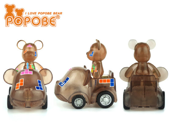 Rubik's Cube Design Translucence PVC POPOBE Bear for Home Desk Decor