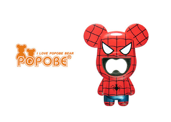 Cute POPOBE Spider Man Promotional Bottle Openers , Beer Bottle Opener