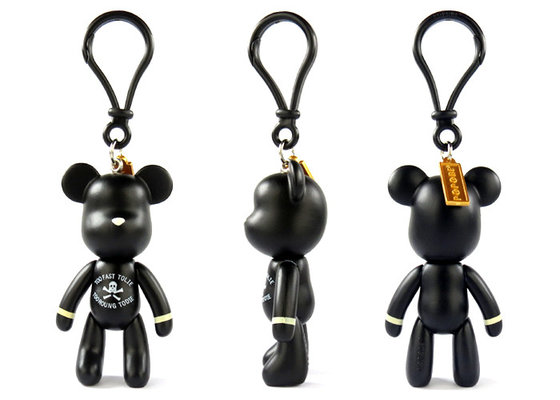 Fashionable Bag Accessories 3" Vinyl POPOBE Bear Keychain For Young People