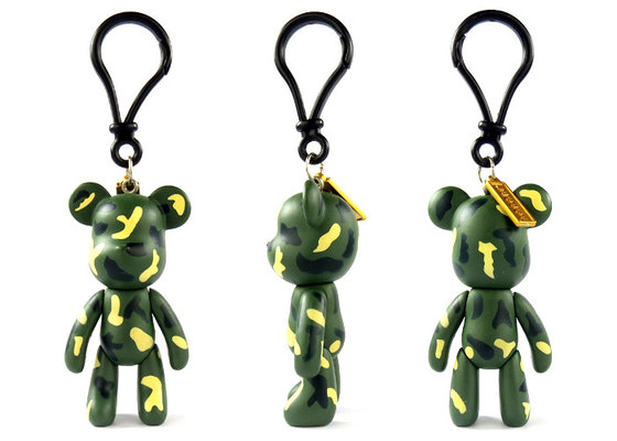 Roto casting PVC POPOBE Bear Plastic Key Chain of Limbs Head Rotatable