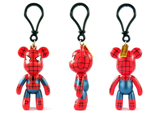 Vinyl PVC 8.2cm Small Children Gift POPOBE Bear Keychain For Brand Promotion Item
