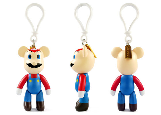 Kids Gift Plastic Buckle POPOBE Bear Keychain Game Characters Design
