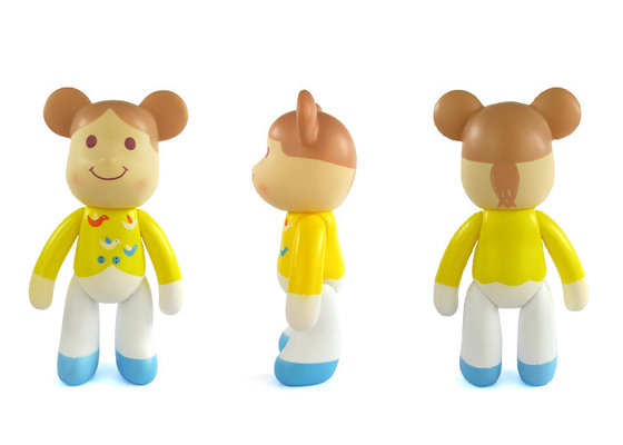 POPOBE Limbs Head Rotatable Plastic Bear Toy Decoration Home Phone Stand