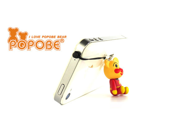 Mini POPOBE Bear Desktop Cell Phone Stand , Cartoon Cell Phone Desk Holder